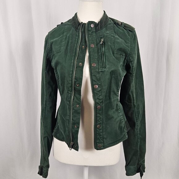 BCBG | Jackets & Coats | Bcbg Size S Chic Forest Green Jacket | Poshmark